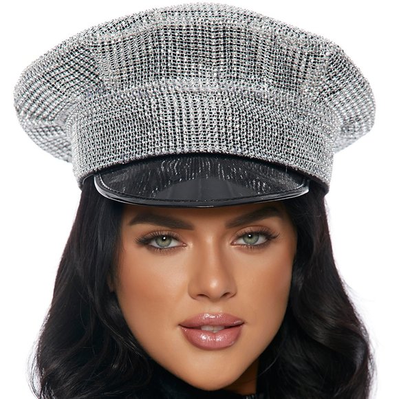 FP-995105S | Accessories | Rhinestone Police Officer Patrol Cop Hat ...
